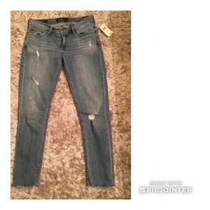 Lucky Brand | Jeans | Lucky Distressed Brooke Capri With Frayed Bottom ...